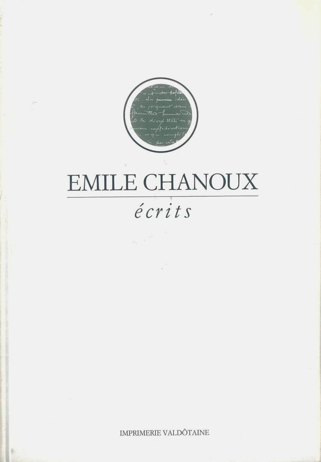 Émile Chanoux - Fondation Emile Chanoux