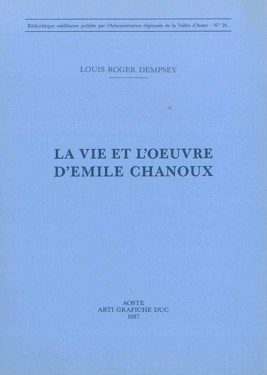 Émile Chanoux - Fondation Emile Chanoux